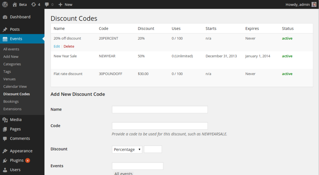 Event Organiser Discount Codes | Event Organiser