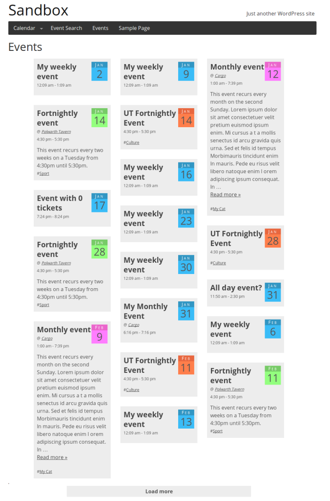 Event Organiser Posterboard | Event Organiser